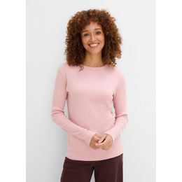 bonprix Rippshirt aus reiner Bio-Baumwolle (6er Pack), schwarz, Gr.44/46 (L), Vielseitig kombinierbares Rippshirt aus reiner Bio-Baumwolle (6er Pack), aus 100% Baumwolle