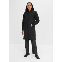 bonprix Ultraleichter Steppmantel, schwarz, Gr.46, Ultraleichter Steppmantel