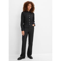 bonprix Jeans-Overall, schwarz, Gr.44, Jeans-Overall, 98% Baumwolle (organic)