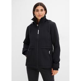 bonprix Softshelljacke, schwarz, Gr.42, Softshelljacke