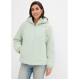 bonprix Gummierte winddichte Outdoorjacke, gr&uuml;n, Gr.46, winddichte Outdoorjacke mit gummierter Oberfl&auml;che