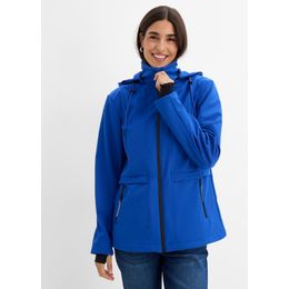bonprix Softshelljacke, blau, Gr.40, Softshelljacke