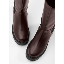bonprix Weitschaftstiefel, braun, Gr.41, Sch&ouml;ner Weitschaftstiefel in zeitlosem Design