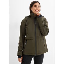 bonprix Softshelljacke, gr&uuml;n, Gr.54, Softshelljacke