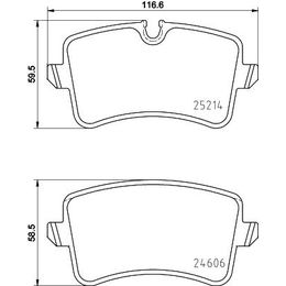 DON Bremsbelagsatz, Scheibenbremse pcp2105 f&uuml;r Skoda Audi