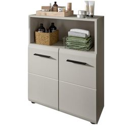Inn.Furn Badkommode, Kaschmir, Kunststoff, Nachbildung, Uni, 1 F&auml;cher, 60x80x30 cm, FSC Mix, Badezimmer, Badezimmerschr&auml;nke, Midischr&auml;nke