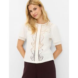 Brax Damen Bluse Style CELINA S soft ecru, Altwei&szlig;, Gr. 36