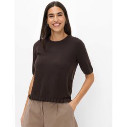 Brax Damen Pullover Style NINA brunette, dunkelbraun, Gr. 32