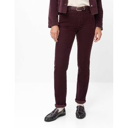 Brax Damen Cordhose Style MARY BLACKBERRY VIOLET, dunkles lila, Gr. 36