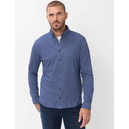 Brax Herren Langarmhemd Style DANIEL navy, dunkelblau, Gr. L