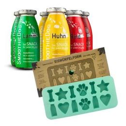 SmoothieDog Klassik 6x 250 ml + Eisw&uuml;rfelform
