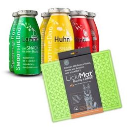 SmoothieDog Klassik + Lickimat Gr&uuml;n 6x250 g