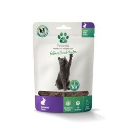 Fellicita Kaninchen Fleischstreifen 8x 50g Fellonis Katzensnacks