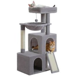 Pawz Road &ndash;Kratzbaum 104 cm&ndash;mit H&ouml;hlen grau