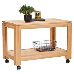Linea Natura Beistelltisch, Buche, Holz, Kernbuche, massiv, rechteckig, eckig, 45.5x55.5x80 cm, Holzm&ouml;bel, Holztische, Beistelltische Holz