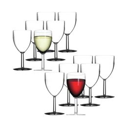 Mepal Kunststoff Rot- und Wei&szlig;weingl&auml;ser Outdoor 300 ml + 200 ml 12er Set