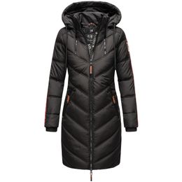 Marikoo Damen Modischer Wintermantel Winter Steppmantel mit Kapuze Armasaa