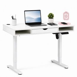hjh OFFICE Elektrisch h&ouml;henverstellbarer Schreibtisch Worktime Style Melaminharzbeschichtete Spanplatte