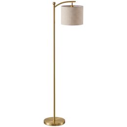 HOMCOM Stehlampe, Gold, Metall, 30.6x159.6x54.3 cm, Lampen & Leuchten, Innenbeleuchtung, Stehlampen, Stehlampen