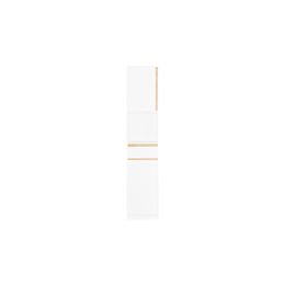 sobuy Badezimmer-Hochschrank mit 1 Schublade Wei&szlig; 35x33x170cm Modern