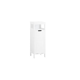 sobuy Badunterschrank mit 1 Ablage Wei&szlig; 30x30x89cm Funktional
