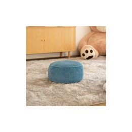 Home Deluxe Sitzsack Hocker CALM - 42 x 42 cm Blau