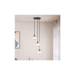 Home Deluxe H&auml;ngeleuchte aus Glas LILY - Rauchgrau