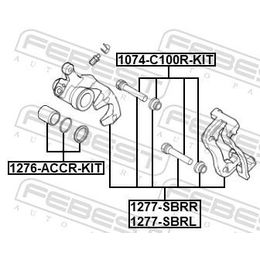 FEBEST Bremssattel 1277sbrr Hinterachse rechts f&uuml;r HYUNDAI