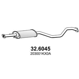 Asso Mittelschalld&auml;mpfer 326045 f&uuml;r NISSAN