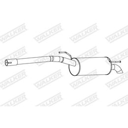 WALKER Endschalld&auml;mpfer 25299 f&uuml;r VW