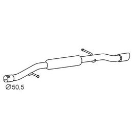 VEGAZ Endschalld&auml;mpfer pgs539 f&uuml;r Peugeot