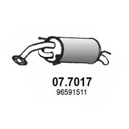 Asso Endschalld&auml;mpfer 077017 f&uuml;r DAEWOO
