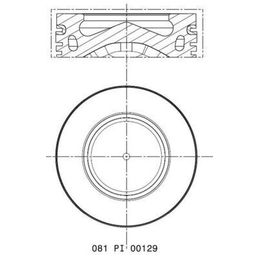Mahle Kolben 081pi00129000 f&uuml;r BMW