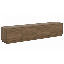 Mid.you Lowboard Japandi, Nussbaum, Holzwerkstoff, 220.5x45x41.5 cm, FSC Mix, stehend, Wohnzimmer, Wohnw&auml;nde, Lowboards, Lowboards stehend