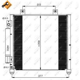 NRF Kondensator, Klimaanlage EASY FIT 35637 f&uuml;r Vaughall Suzuki