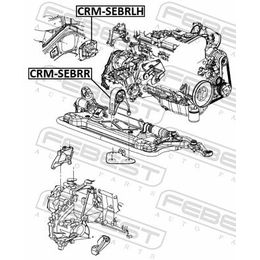 FEBEST Lagerung, Motor crmsebrr hinten f&uuml;r Chrysler ALFAROME/Fiat/LANCI