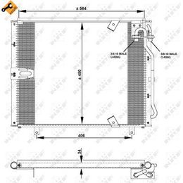 NRF Kondensator, Klimaanlage EASY FIT 35132 f&uuml;r BMW