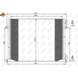 NRF Kondensator, Klimaanlage EASY FIT 35914 f&uuml;r Vaughall RENAULT