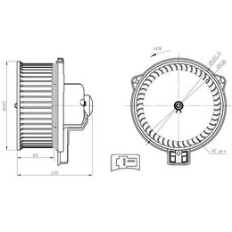 NRF Innenraumgebl&auml;se 34291 f&uuml;r TOYOTA