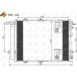 NRF Kondensator, Klimaanlage EASY FIT 35519 f&uuml;r KIA