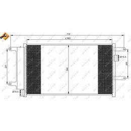 NRF Kondensator, Klimaanlage EASY FIT 35751 f&uuml;r Iveco