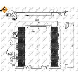 NRF Kondensator, Klimaanlage EASY FIT 35598 f&uuml;r Vaughall