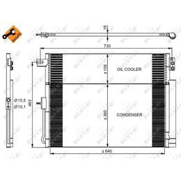 NRF Kondensator, Klimaanlage EASY FIT 350038 f&uuml;r JEEP
