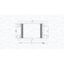 MAGNETI MARELLI Kondensator, Klimaanlage 350203766000 f&uuml;r DS TOYOTA Citro&euml;n/Peugeot