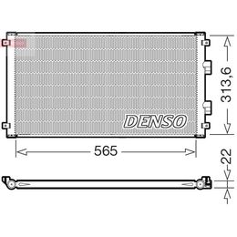 DENSO Kondensator, Klimaanlage dcn46039 f&uuml;r NISSAN