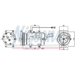 NISSENS Kompressor, Klimaanlage 89029 f&uuml;r VW