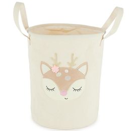 Bieco Spielwaren W&auml;schekorb, Beige, Textil, 31x31 cm, Spielzeug, Spielzeugkisten