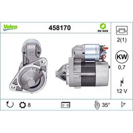 Valeo Starter REMANUFACTURED PREMIUM 458170 f&uuml;r ALFA ROMEO NISSAN (DFAC)