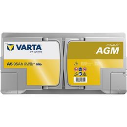 Varta Starterbatterie DYNAMIC AGM 12 V, 95 Ah, 850 A 595901085k262 12V 68Ah 850A f&uuml;r VW Opel Ford DAF Mercedes Volvo Fiat CHEVROLET Audi BMW LAN