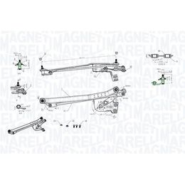 MAGNETI MARELLI Wischergest&auml;nge 085570166010 vorne f&uuml;r Fiat